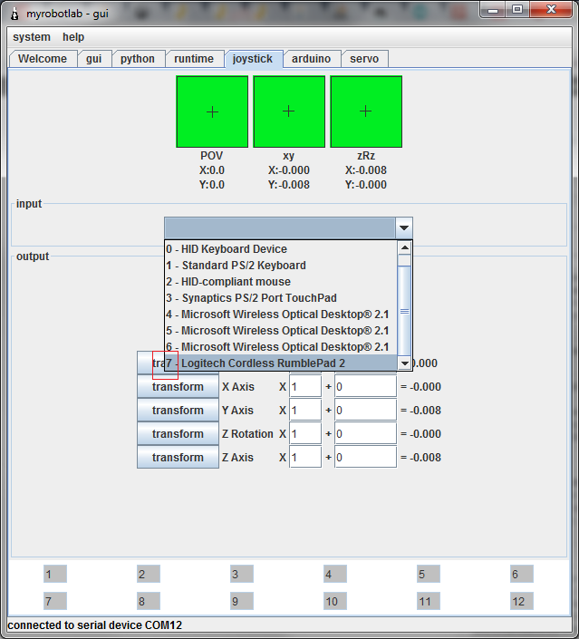 Fine Servo Control With Joystick | MyRobotLab