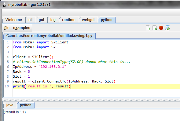 Add Python Library MyRobotLab
